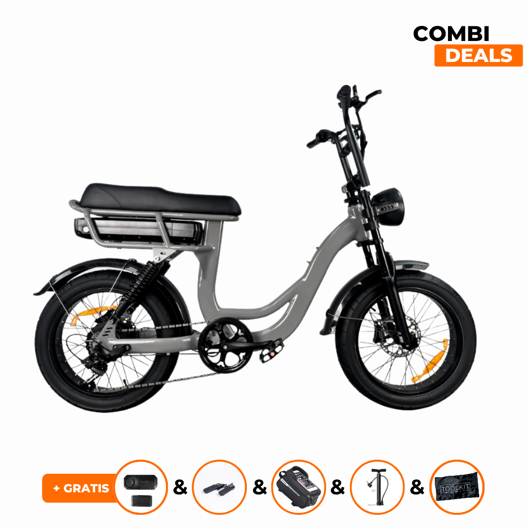EB8 PRO Nardo Grey | Fatbike | Lage instap | 2025 edition | Combi-deal